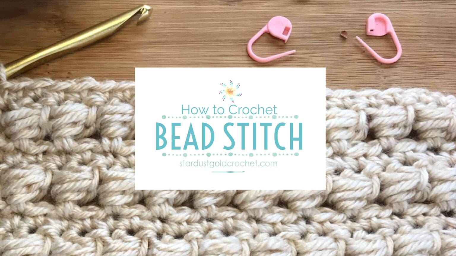 How to Crochet: Bead Stitch | Video Tutorial for Beginners | Stitch ...