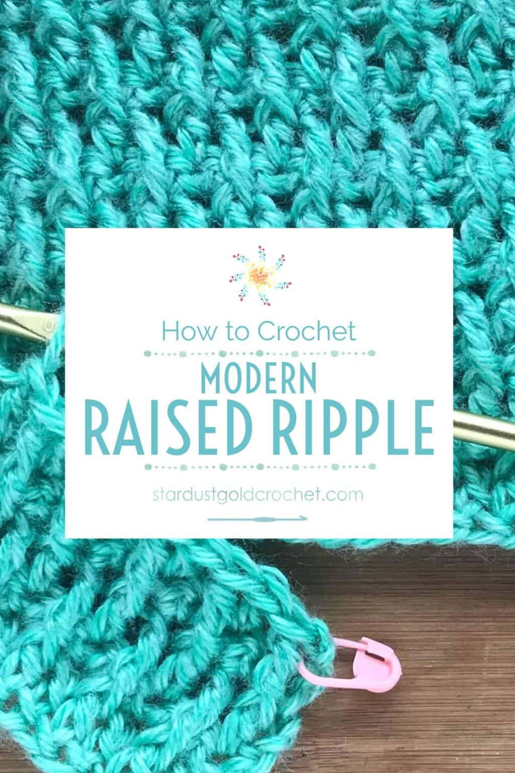How to Crochet: Modern Raised Ripple Stitch | Video Tutorial for ...