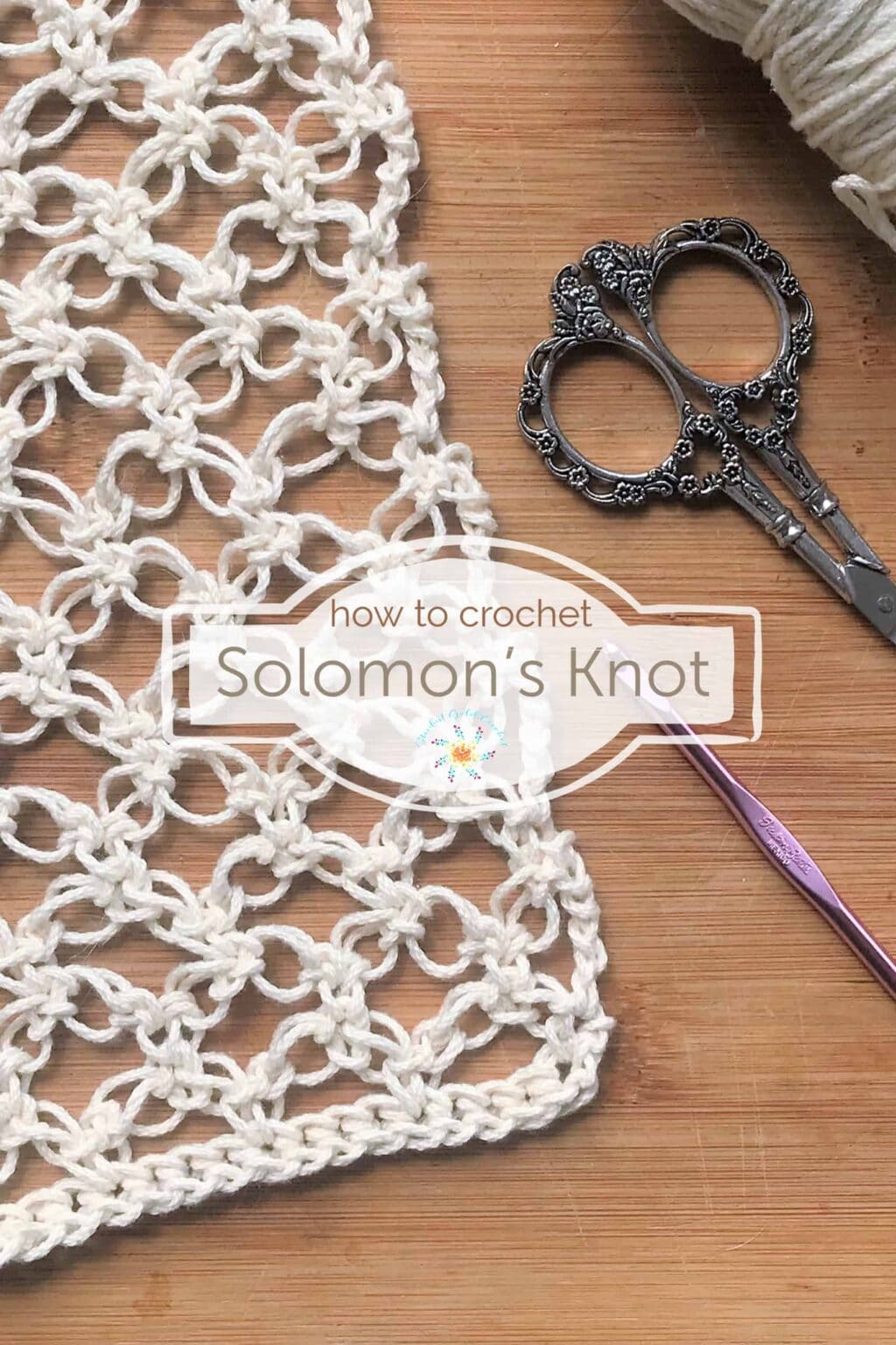 How to Crochet: Solomon's Knot | Crochet Video Tutorial for Beginners ...