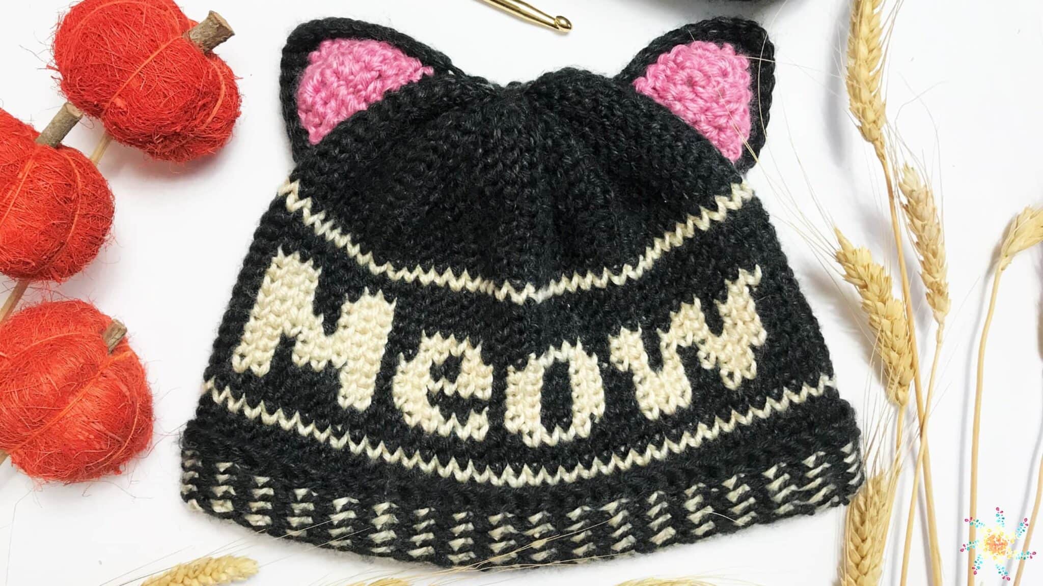 Meow! Kitty Beanie | Free Crochet Pattern for the Cat Lover in you ...