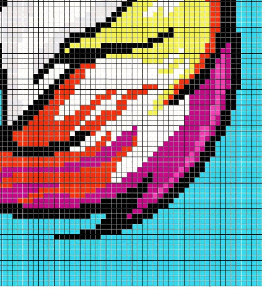 Rainbow Unicorn Graphgan C2C & Row by Row Written Pattern - Stardust ...