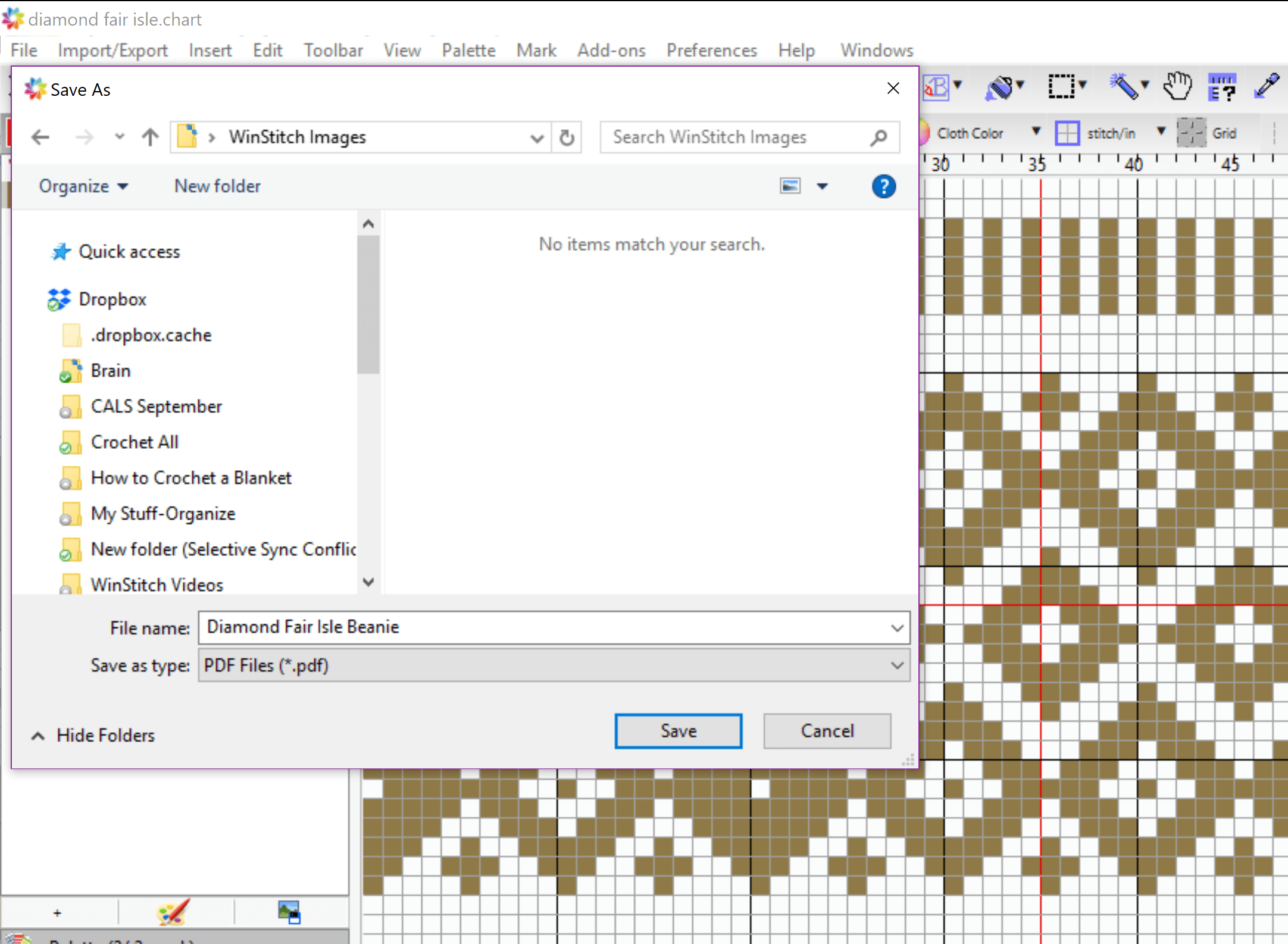 Winstitch Tutorial (2020)| How to Export a Crochet Pattern to PDF ...