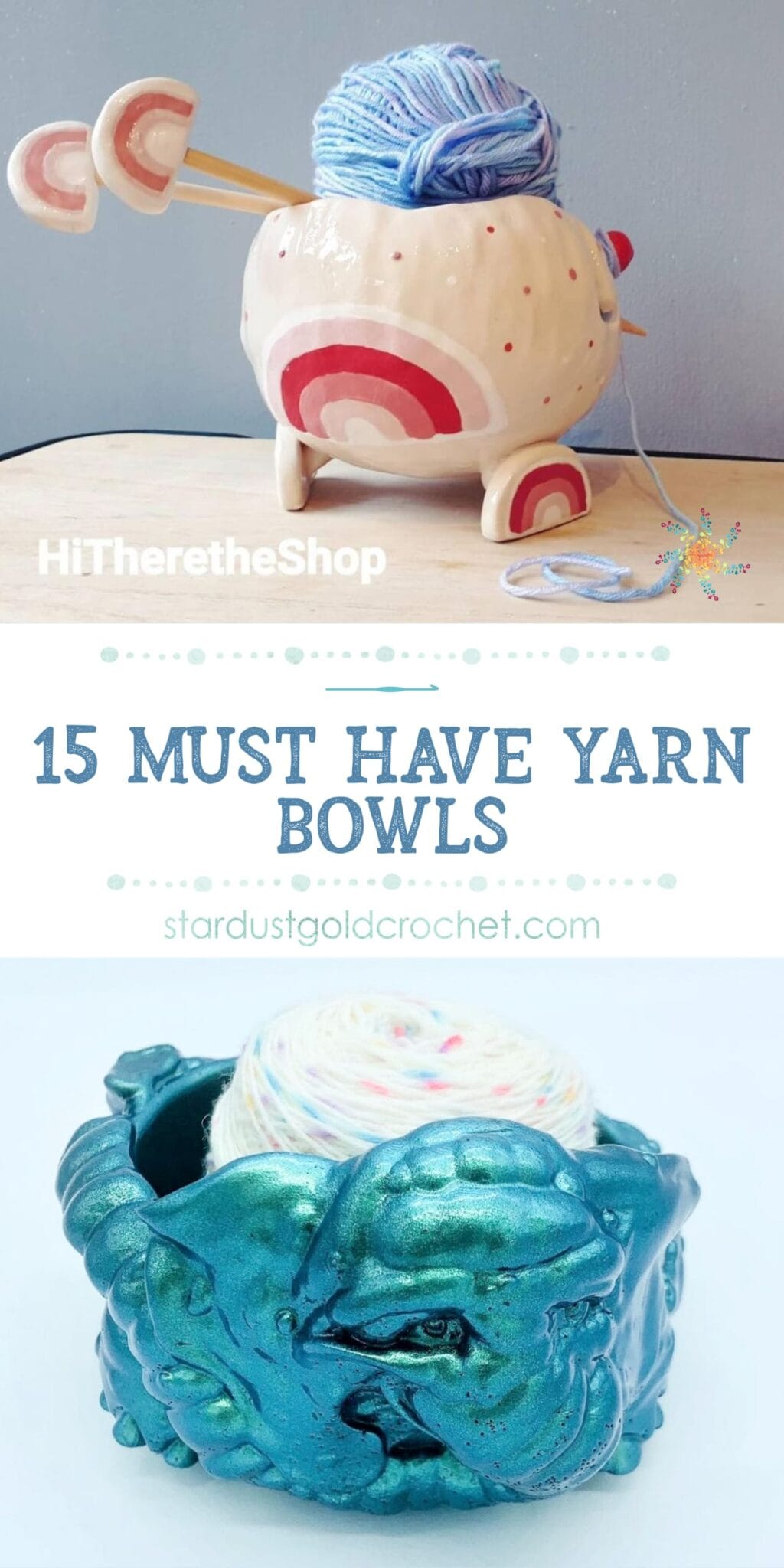 15 Must Have Yarn Bowls | Handmade Crochet Gift Ideas - Stardust Gold ...