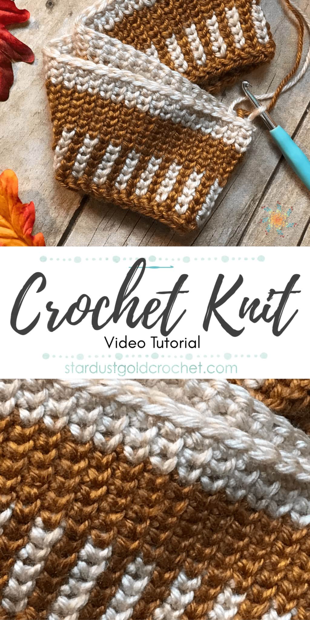 Easy waistcoat stitch tutorial | Create a Knit Like Crochet Stitch ...