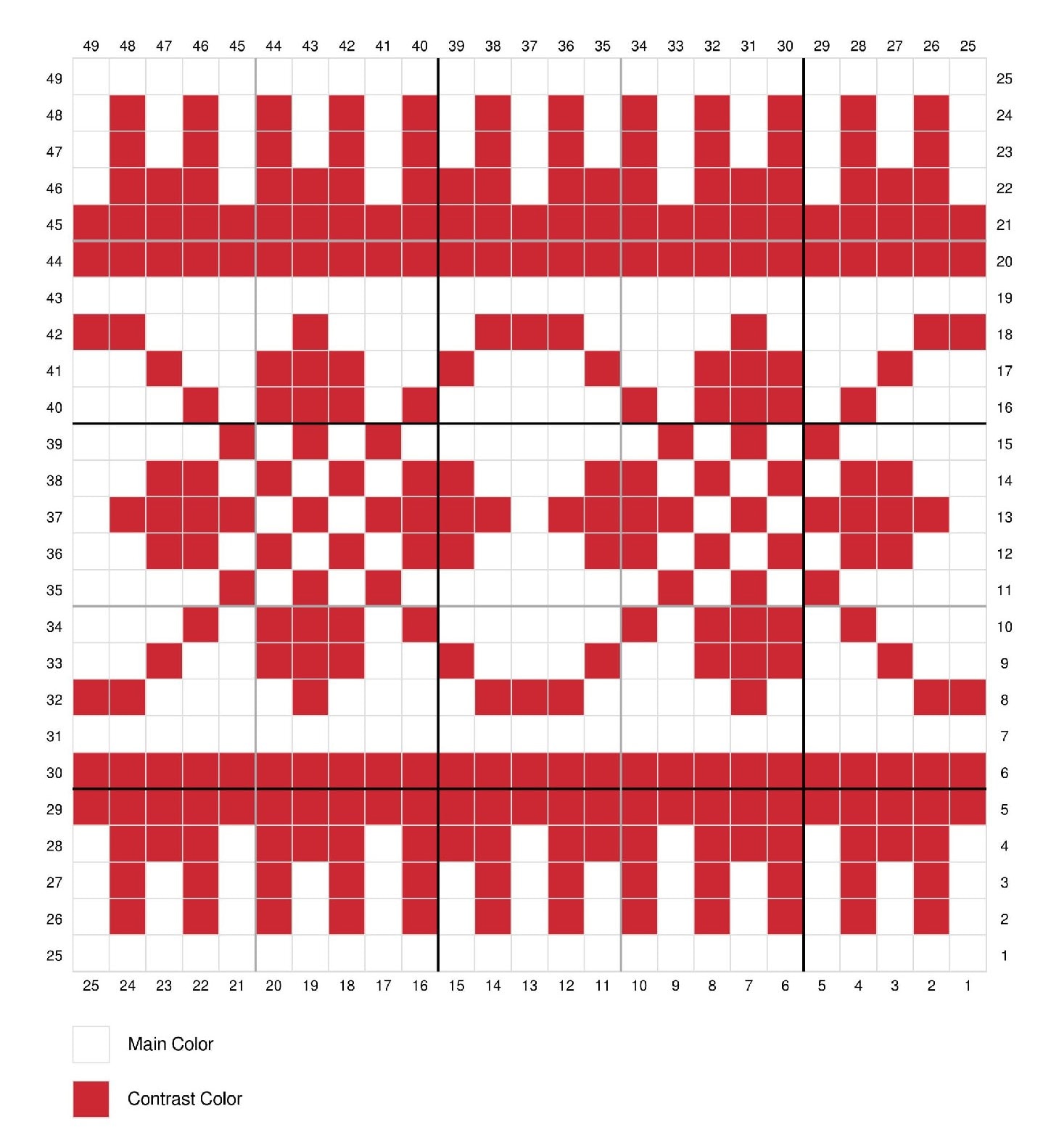 Nordic Vines C2C Afghan Square | Square 4 of 12 in the Nordic Winter ...