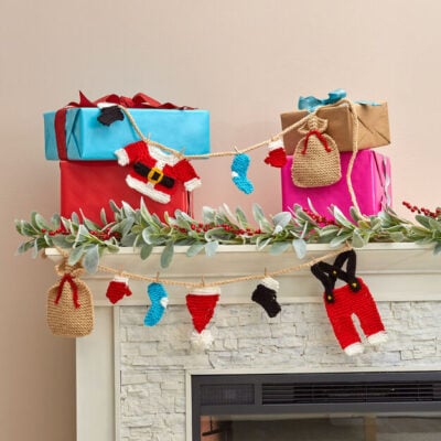 30 Crochet Holiday Garland Patterns | Holiday Crochet Bunting Free ...