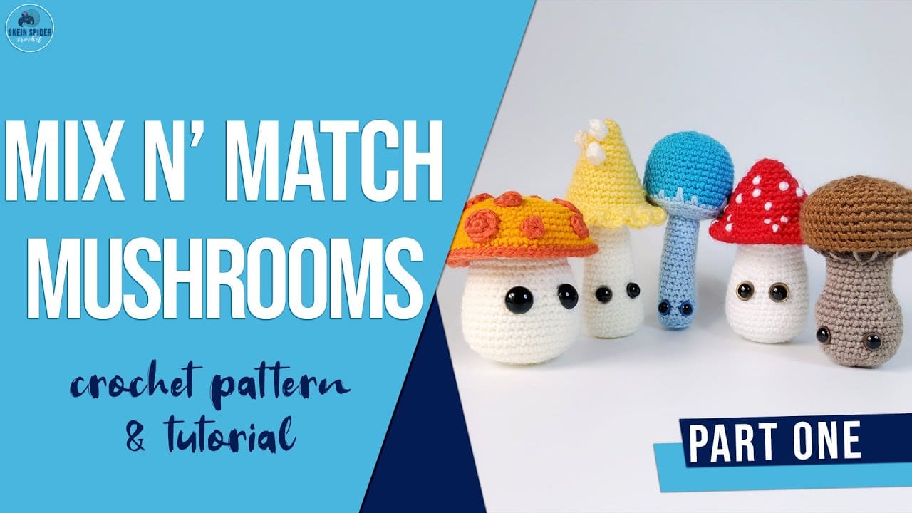 31 Free Crochet Mushroom Patterns that are so Adorable - Stardust Gold ...