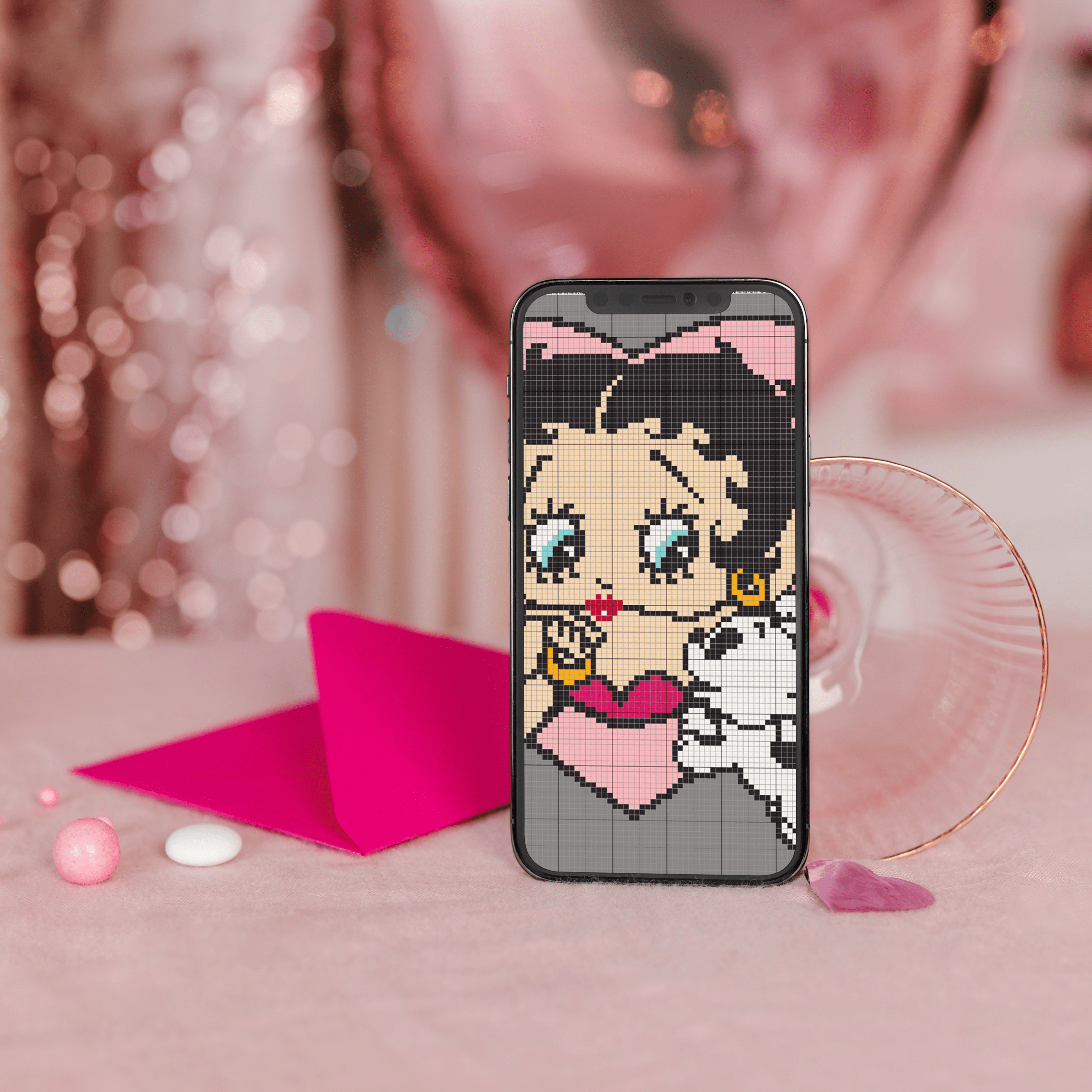 Valentine's Betty Boop Crochet Blanket (Free Crochet Pattern ...