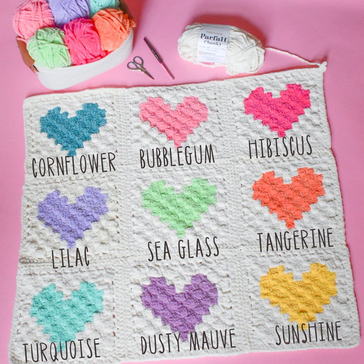 Hearts C2C Crochet Baby Blanket | Free Crochet Along & Pattern ...
