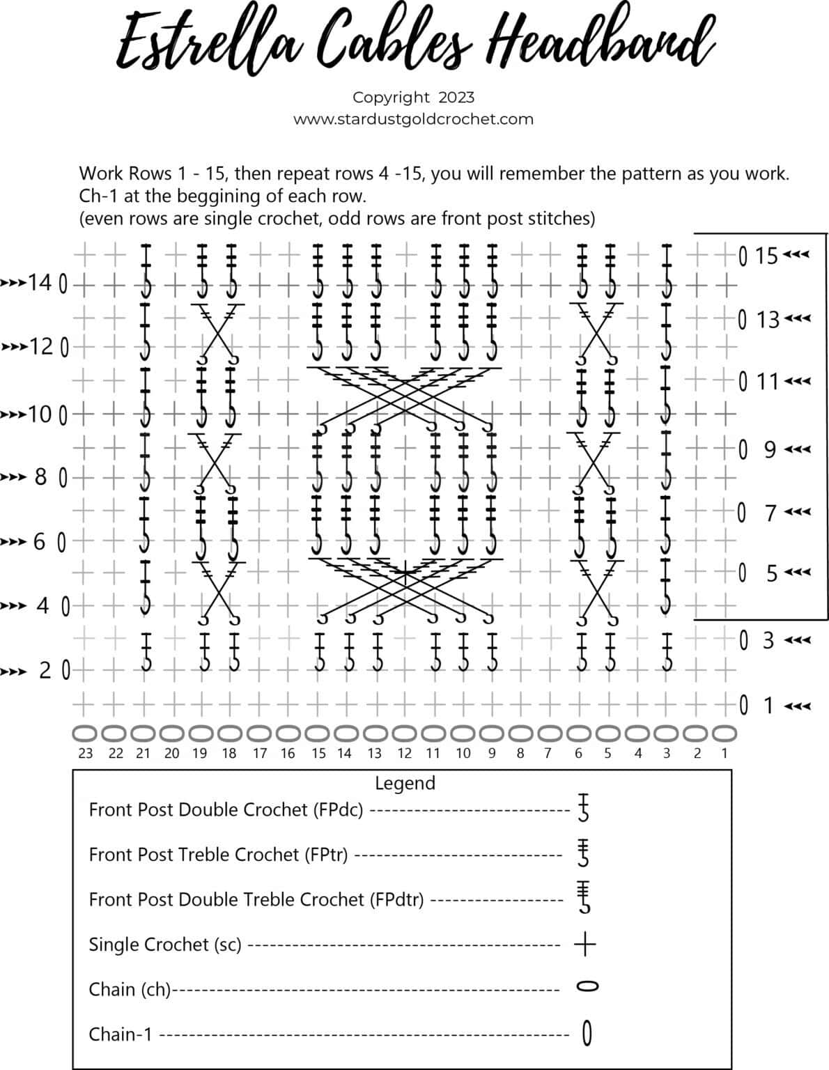 Estrella Crochet Cable Stitch Headband (Beautiful Celtic Crochet ...