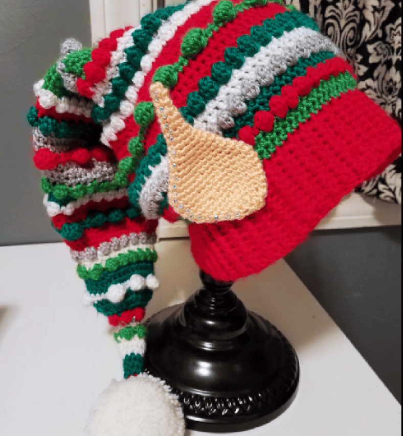 25 Free Elf Hat Crochet Patterns The Entire Family Will LOVE - Stardust ...