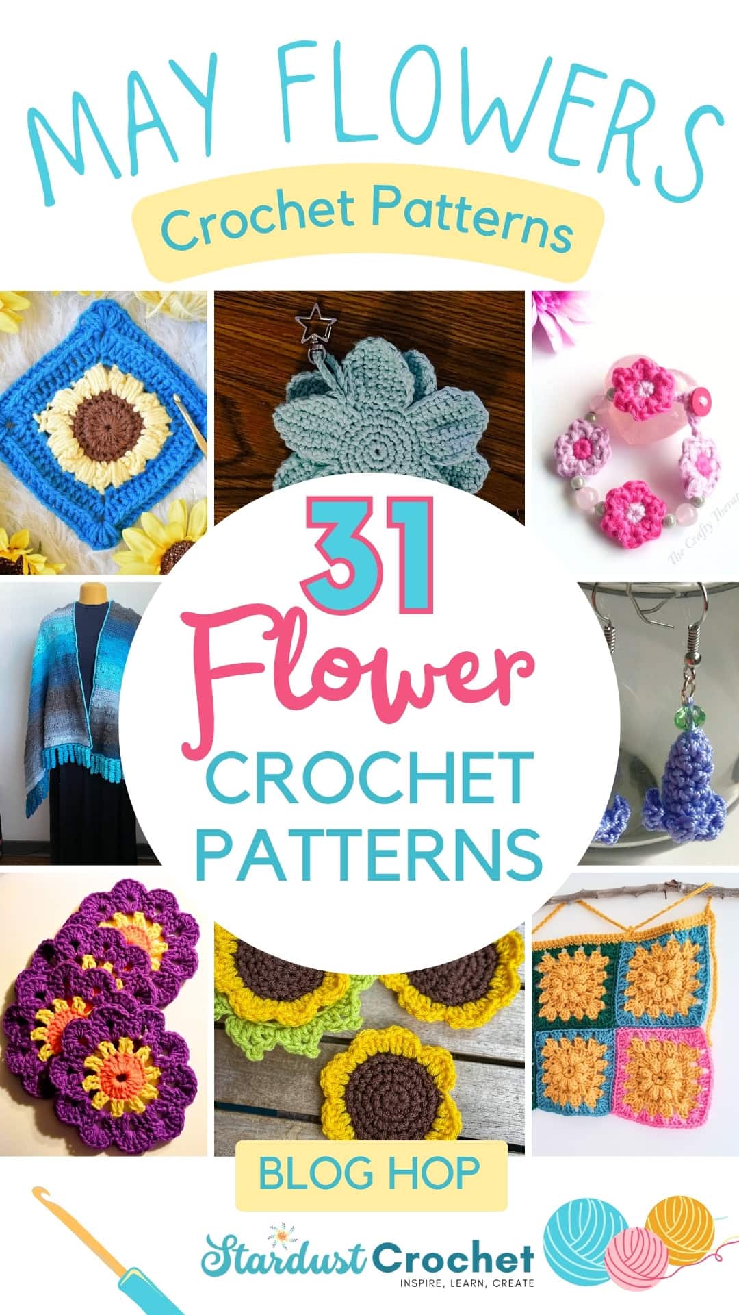 31 Flower Crochet Patterns | May Flowers Crochet Pattern Blog Hop ...