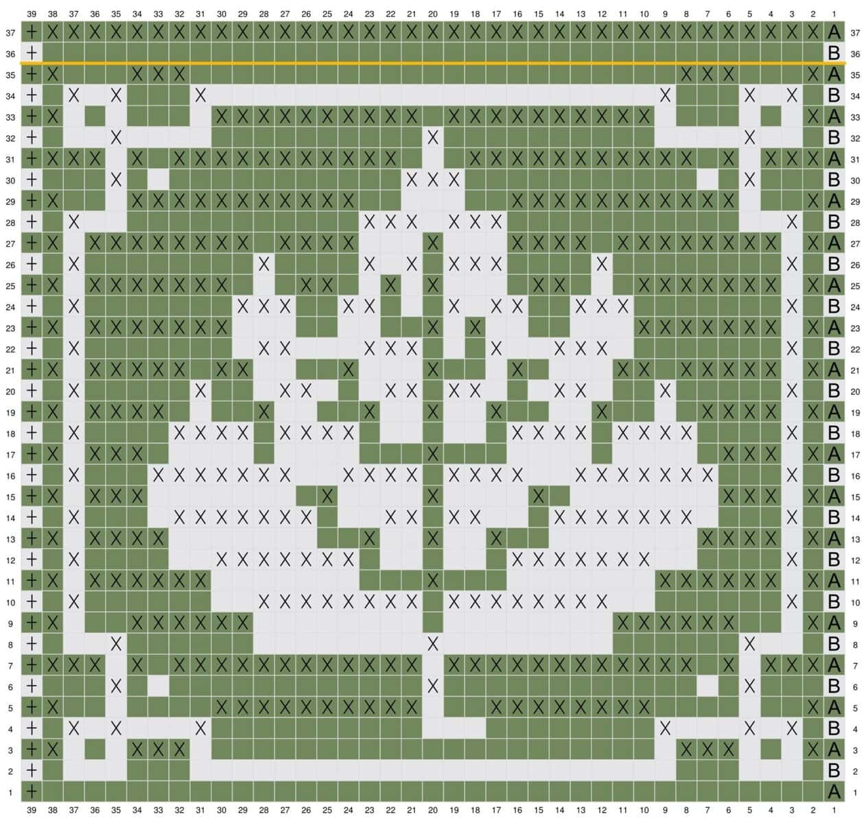 Maple Leaf Mosaic Crochet Trivet - Stardust Gold Crochet