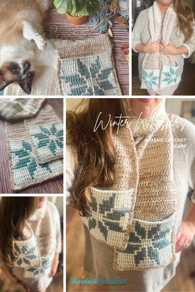 Cozy Winter Whispers Pocket Scarf - Free Crochet Pattern - Stardust ...
